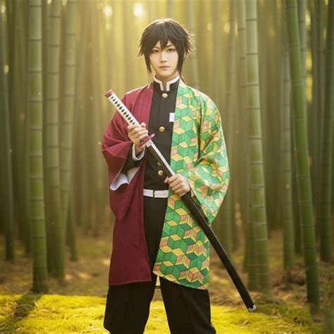 Giyu Demon Slayer Cosplay Etsy