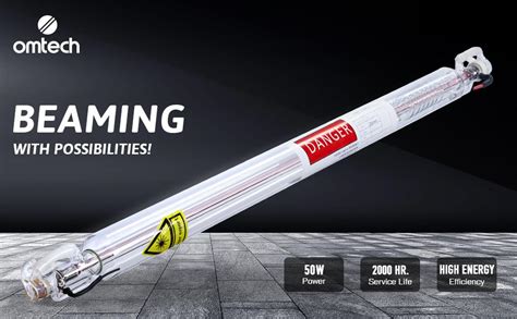 Omtech 50w Laser Tube For Co2 Laser Engravers And Cutters