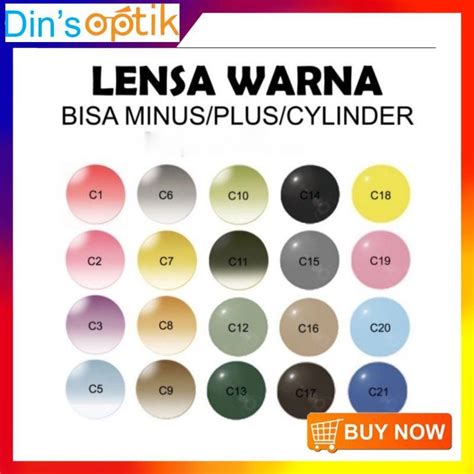 Jual Lensa Kacamata Warna Permanen Bisa Lensa Minuspluscylinder