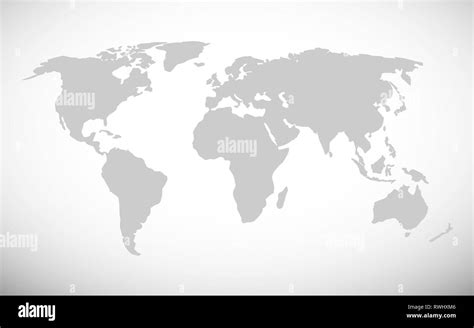 Simple World Map Vector Illustration Stock Vector Image And Art Alamy