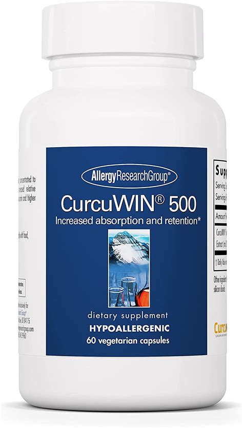 Allergy Research Group Curcuwin 500 Bioavailable