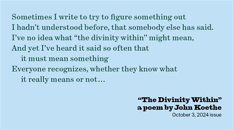 The Divinity Within John Koethe The New York Review Of Books