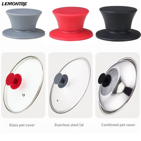 Lemontre Pot Lid Knob Handle Silicone Replacement Cookware Cover Knobs
