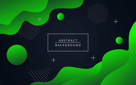 Minimal Green Abstract Geometric Fluid Dynamic Wavy Shape Composition Wavy Background Eps10