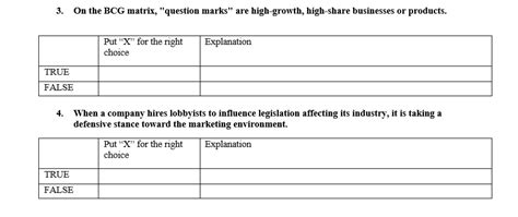 Solved On The BCG Matrix Question Marks Are Chegg Com