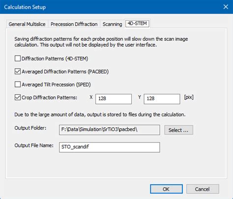 Dr Probe GUI Documentation 4D STEM Setup Dr Probe GUI Documentation 4D STEM Setup