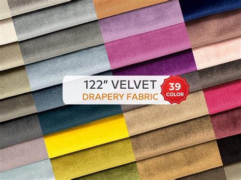 Luxury Solid Velvet Fabric By Yard Perfect For Curtains Pillows Crafts