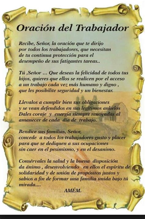 Oración Del Trabajador Oración De Acción De Gracias Citas Célebres