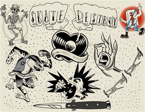 Traditional Tattoo Ideas For Punk Rock Peoples Rock Tattoo Punk