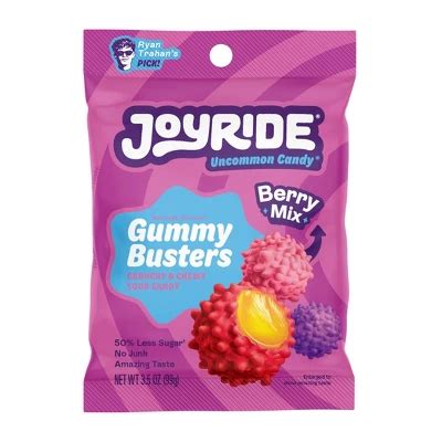 Joyride Crunchy Gummy Candy Busters Berry Mix 35oz Target