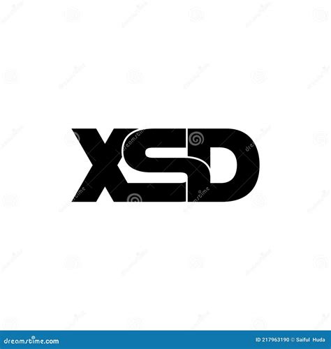 Letter Xsd Simple Monogram Logo Icon Design Stock Vector Illustration Of Elegant Monogram