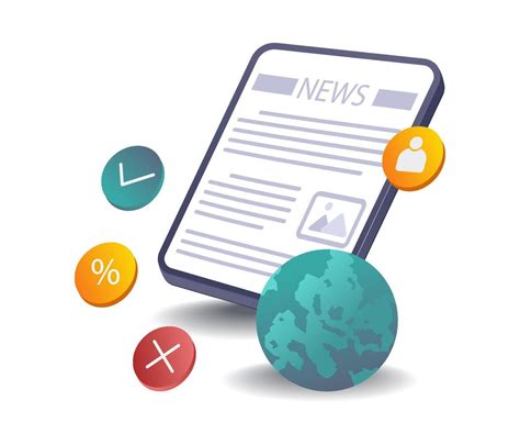 Exploring The Latest Global News And Information 47546859 Vector Art At