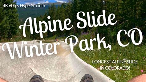 Alpine Slide Winter Park Colorado Full Ride Unedited 4k 60fps Youtube