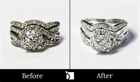 Before And After 93 A Double Diamond Ring Repair