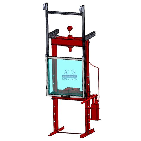 H Frame Hydraulic Press Safety Guard Vertical Sliding Design
