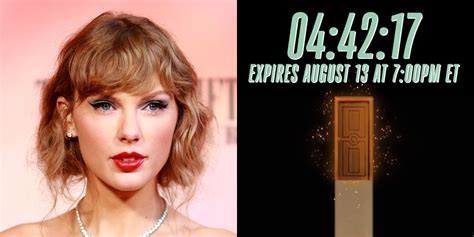 Taylor Swift Launches Another Countdown Clock This One With A Floating
