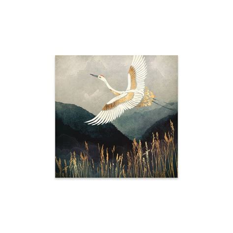 24 X 24 Elegant Flight Print On Acrylic By Spacefrog Designs