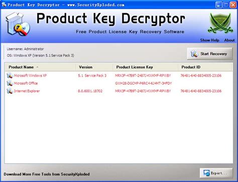 Product Key Decryptorproduct Key Decryptor软件截图 Zol软件下载