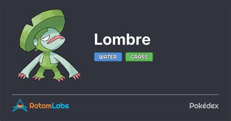Lombre Rotomlabs Pokédex