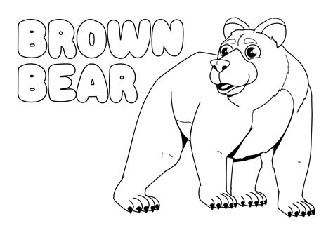 Brown Bear Coloring Pages