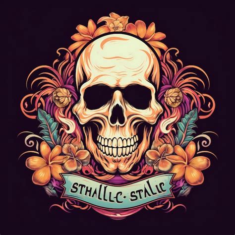 Premium Ai Image Logo For A Stoner Surf Brand Psychedelic Ar