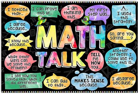 Math Talk Poster Math Classroom Poster Hidden Math Indonesia Ubuy