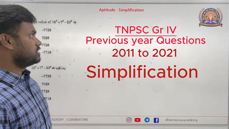 Tnpsc Gr Iv Previous Year Questions Simplification 2011 2021 Youtube
