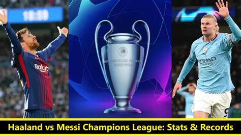 Haaland Vs Messi Champions League Stats And Records