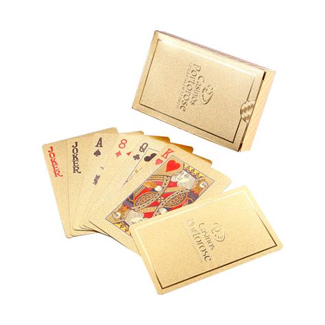 Luxury 24k Gold Playing Card Playing Card Manufacturers Custom