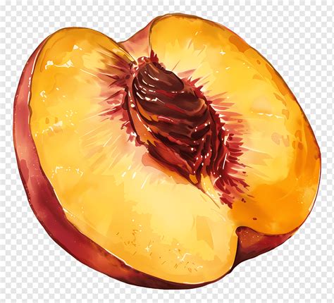 Peach Watercolor Peach Png Pngwing