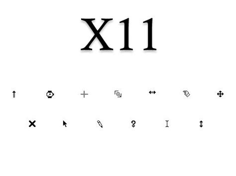X11 Cursors By Blackevilweredragon On Deviantart