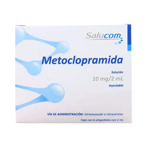 Metoclopramida 10 Mg Caja 6 Ampolletas Inyectables Farmacia Sanorim