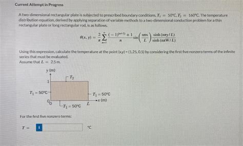 Solved A Two Dimensional Rectangular Plate Is Subjected To