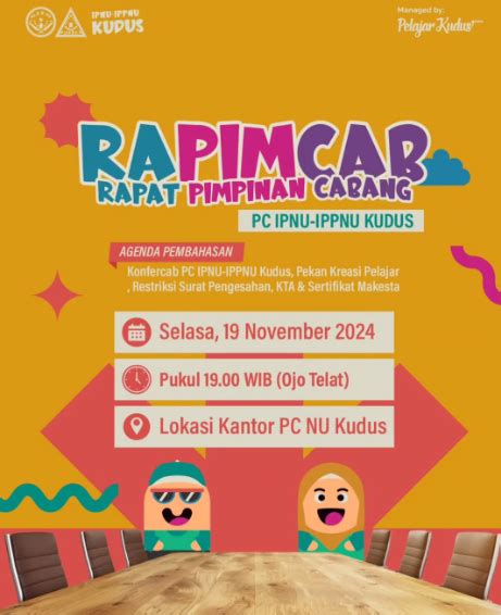 Pc Ipnu Ippnu Kudus Gelar Rapimcab Suara Nahdliyin