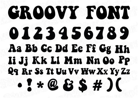 Groovy Font Svg Retro Alphabet Svg Vintage Font Svg Groovy Etsy