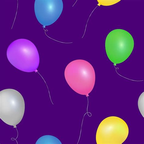 Premium Vector Balloon Seamless Pattern