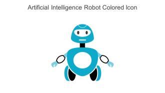 Artificial Intelligence Robot Colored Icon In Powerpoint Pptx Png And Editable Eps Format PPT
