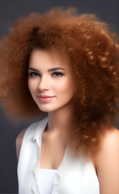 Premium Ai Image A Woman With A Big Afro Hairstyle