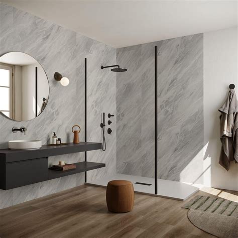 Polyrey Système De Panneaux Muraux étanches Polyrey Nuance Support Composite Profil Rainure