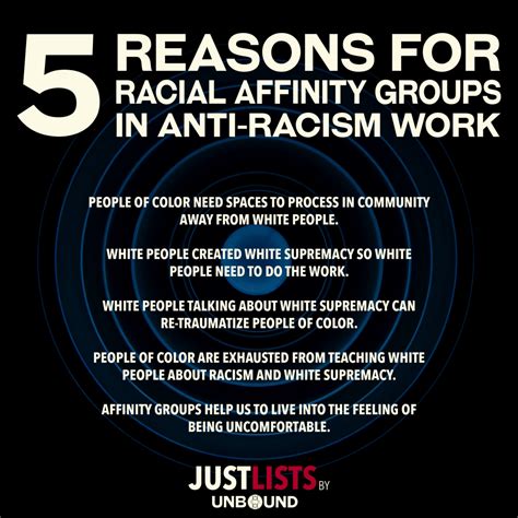 5 Reasons For Racial Affinity Groups In Anti Racism Work Unbound