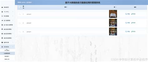【开题报告】基于springbootvue自习室管理系统（程序源码论文 计算机毕业设计基于spring Boot的自习室预约管理系统