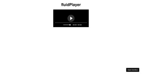 Fluid Player Forked Codesandbox