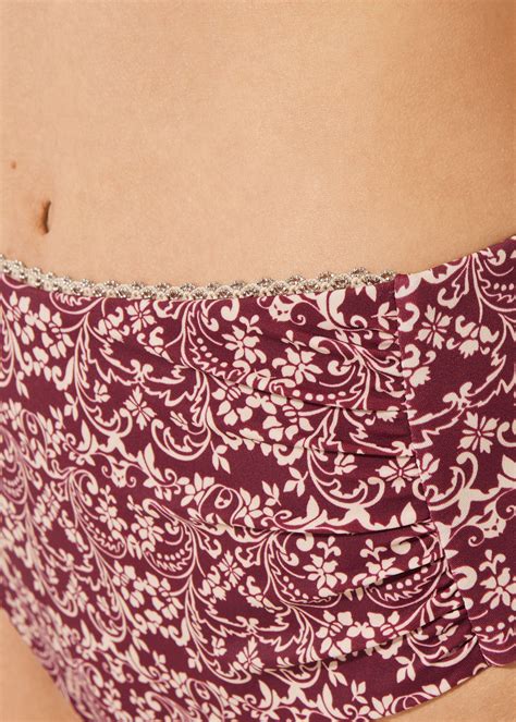 Braguita Bikini Alta Moldeadora Botanic Bordeaux Cintura Alta