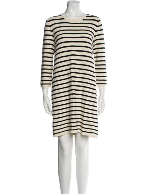 Theory Striped Mini Dress W Tags Neutrals Dresses Clothing