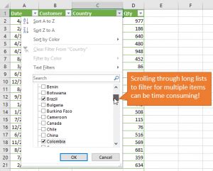 Ways To Filter For List Of Items In Excel Video Tutorial Excel Campus