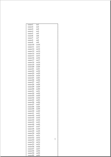creating a multi column table with dynamically wide columns from a csv file tex latex stack