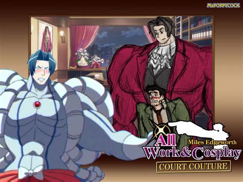 All Work And Cosplay Miles Edgeworth Cover By Pinkypeach On Deviantart