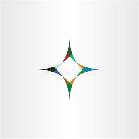 Compass Arrows Sign Vector Icon Element Stock Vector Illustration Of