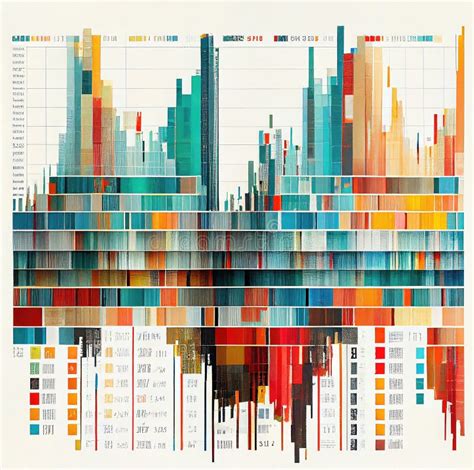 Abstract Graph Visualization Of Financial Data And Stock Markets Concept Made With Generative Ai