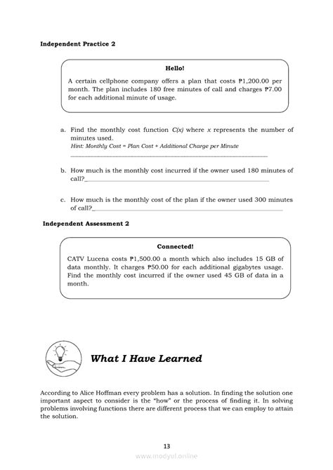 General Mathematics Module 4 Solving Real Life Problems Involving